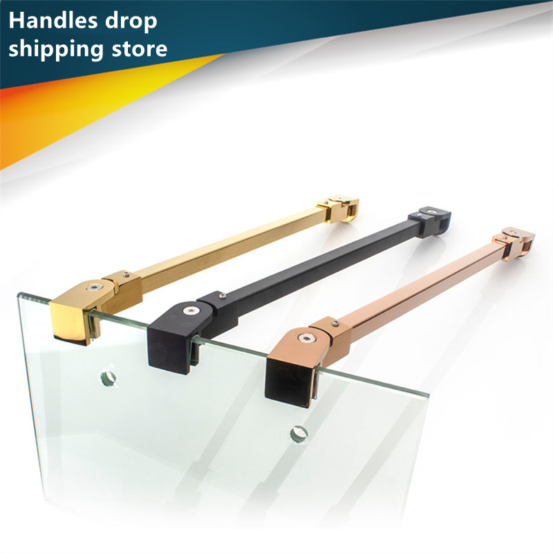 Rose Gold Shower Installation Kits Shower Glass Clamp Bracket Glass ...