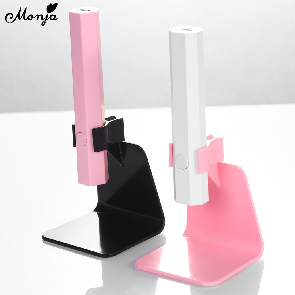 Monja Handheld UV LED Lamp Stand Nail Art Light Lamp Holder Mini Nail ...