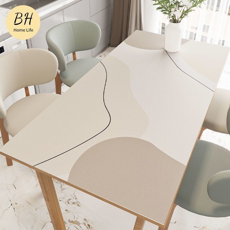 [BH]Morandi Waterproof Pvc Tablecloth Dining Table Cover Easy Clean ...