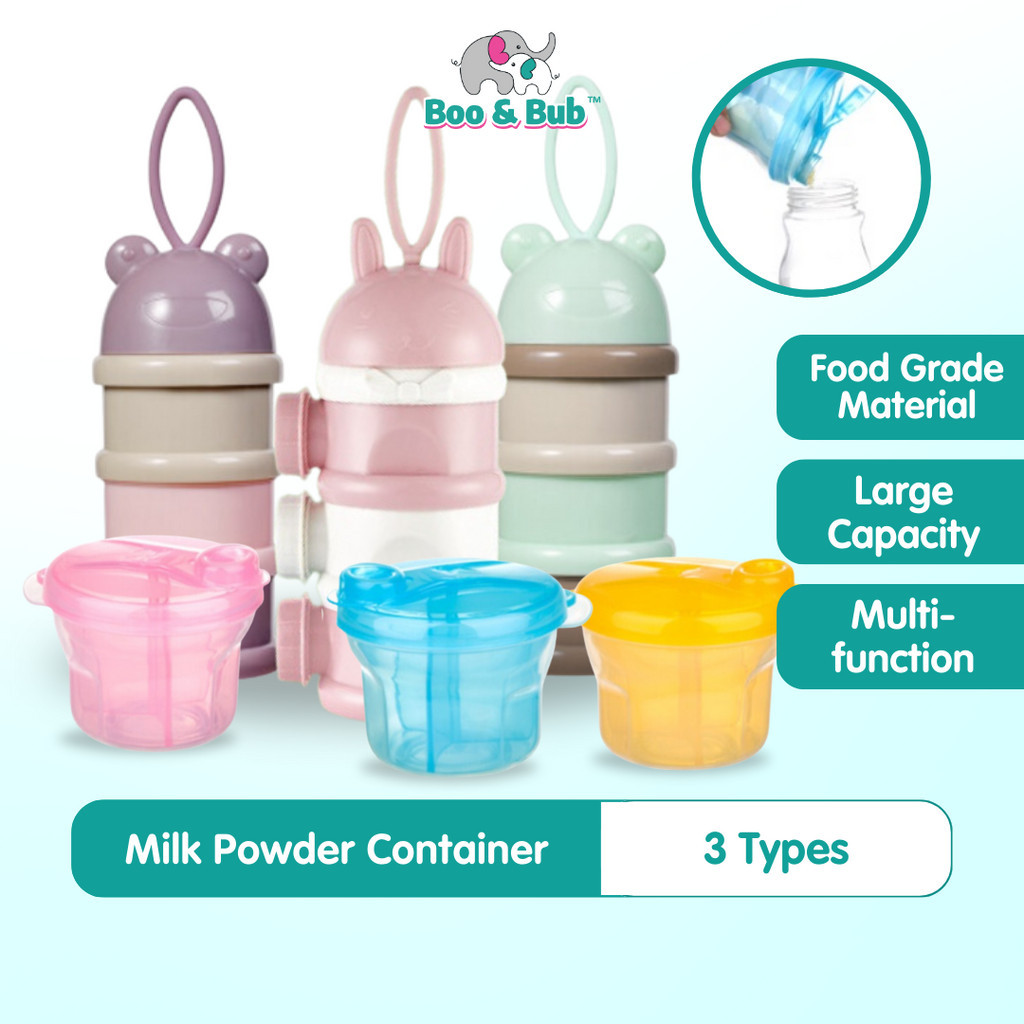 🐘Boo&Bub🐘Formula Milk Powder Container Dispenser | Baby Essential ...