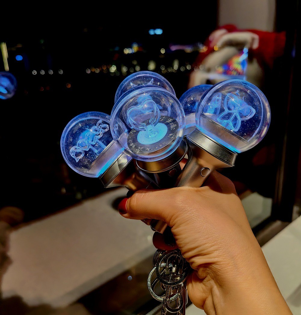 30 Style Kpop Idol Mini Lightstick Keyring Glow Stick Keychains Pendant ...