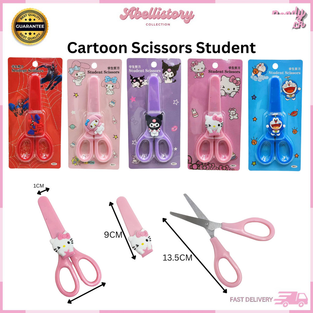 Cartoon Scissors Student Safety Scissors Stainless Steel Scissors My ...