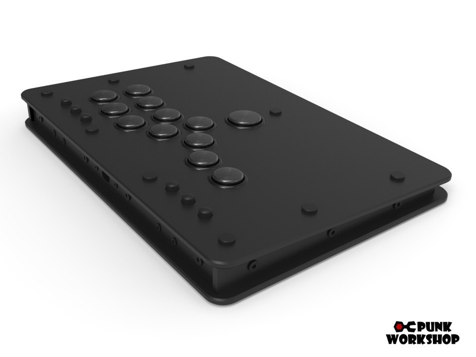 Punk Workshop Mini Hitbox Arcade Rocker Game Keyboard Street fighter ...