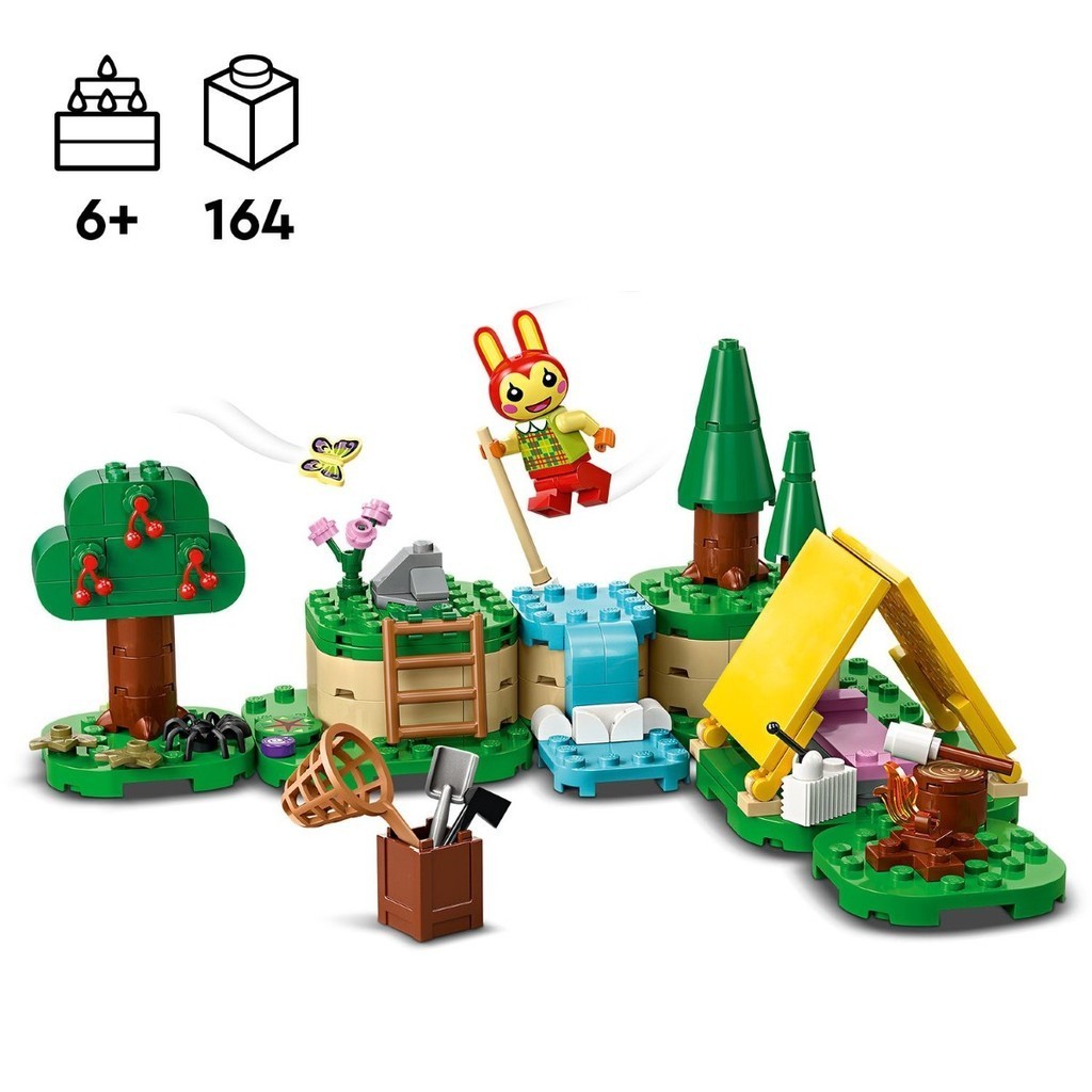 LEGO 77047 Animal Crossing Bunnie’s Outdoor Activities Building Toy Set ...
