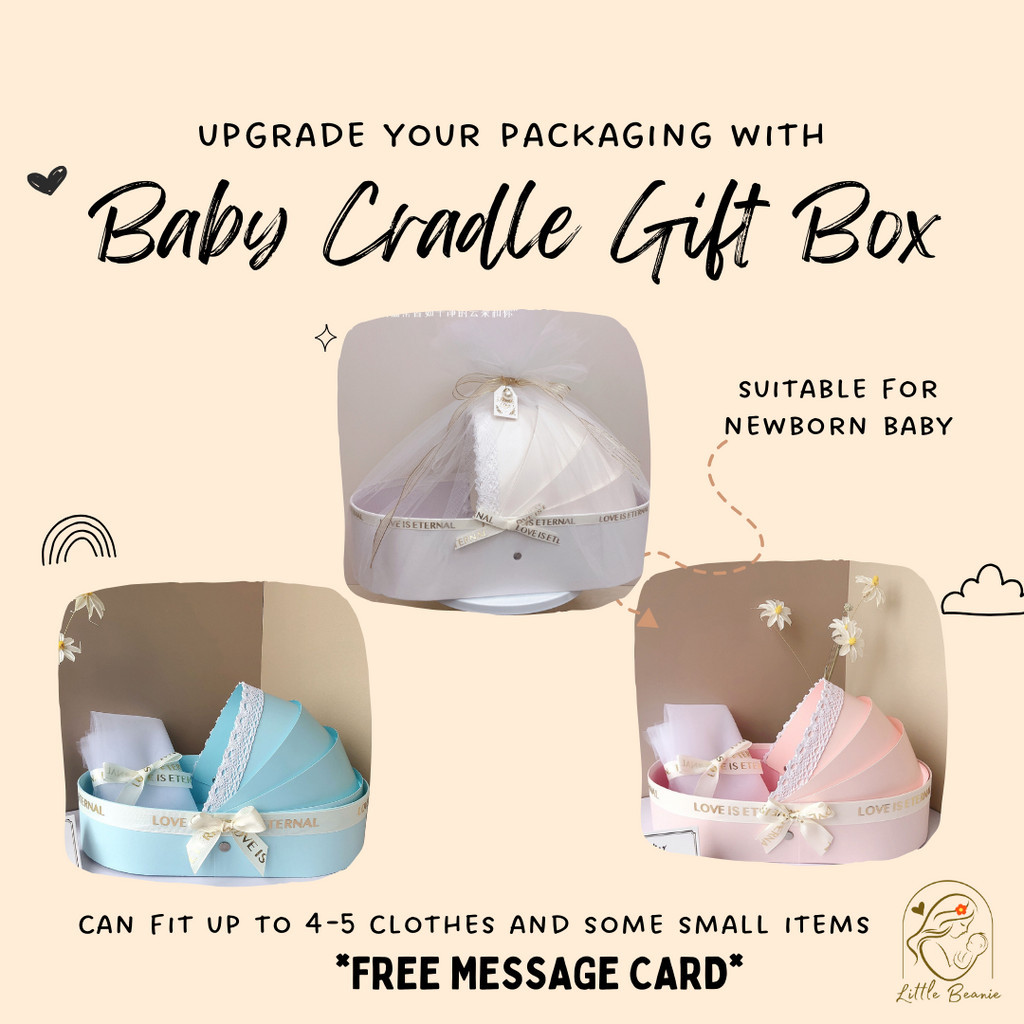 EMPTY Box Only! (Upgrade Packaging) Baby Cradle Box for Gift Set ...