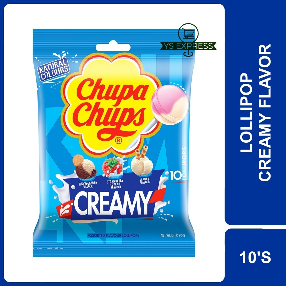 CHUPA CHUPS Lollipop Creamy Flavor 10'S | Shopee Malaysia