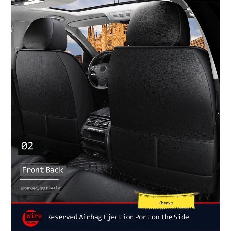 Custom Fit Car Seat Covers PU Leather Front Seat+back Seat Full Set ...