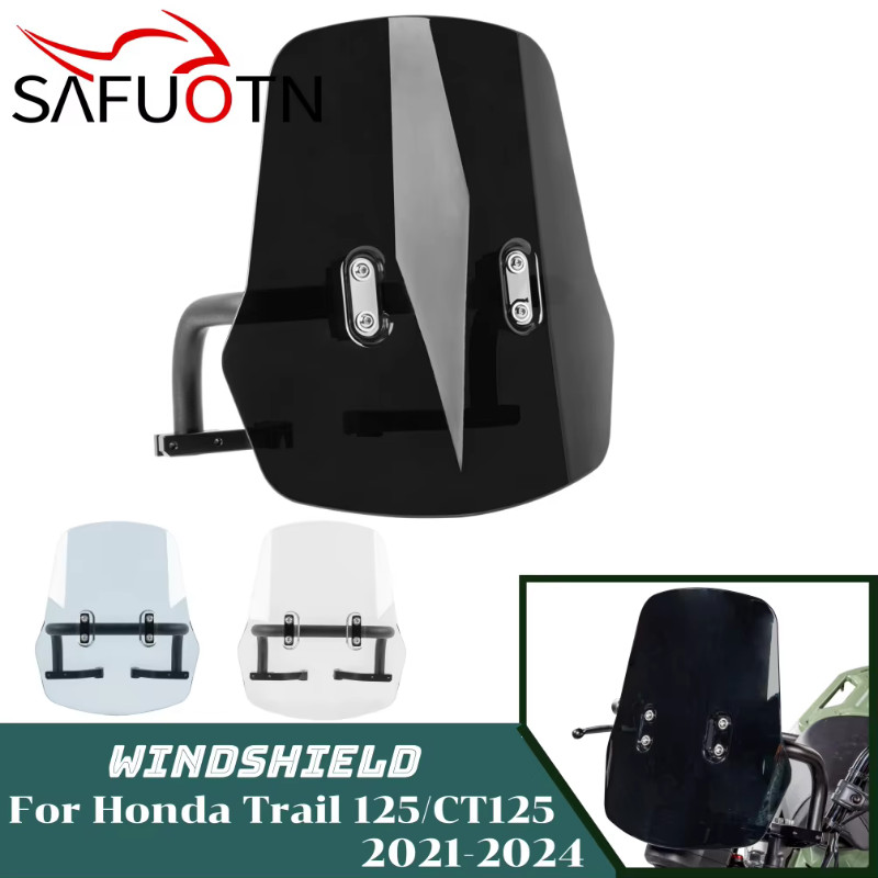 For Trail125 CT125 Windshield Windscreen For Honda Trail CT 125 2021 ...