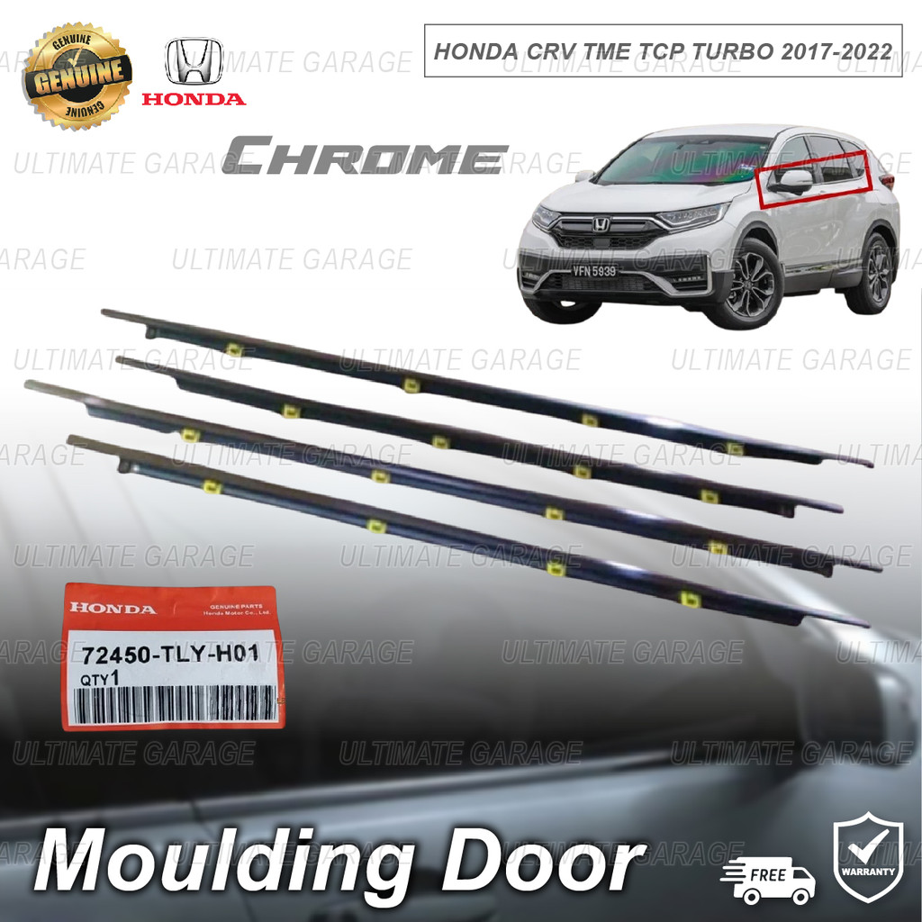 Original Honda CRV TME TCP Turbo 2017-2022 Chrome Moulding Door Glass Door Outer Rubber Getah ...