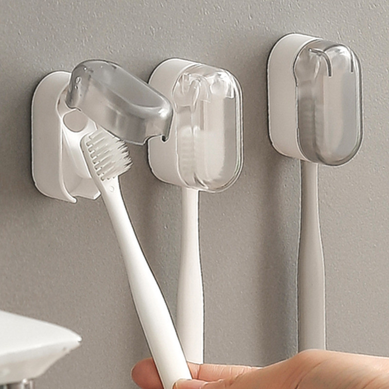 [ Featured ] Auto Flip Cover Toothbrush Rack - Wall-mounted Electric ...