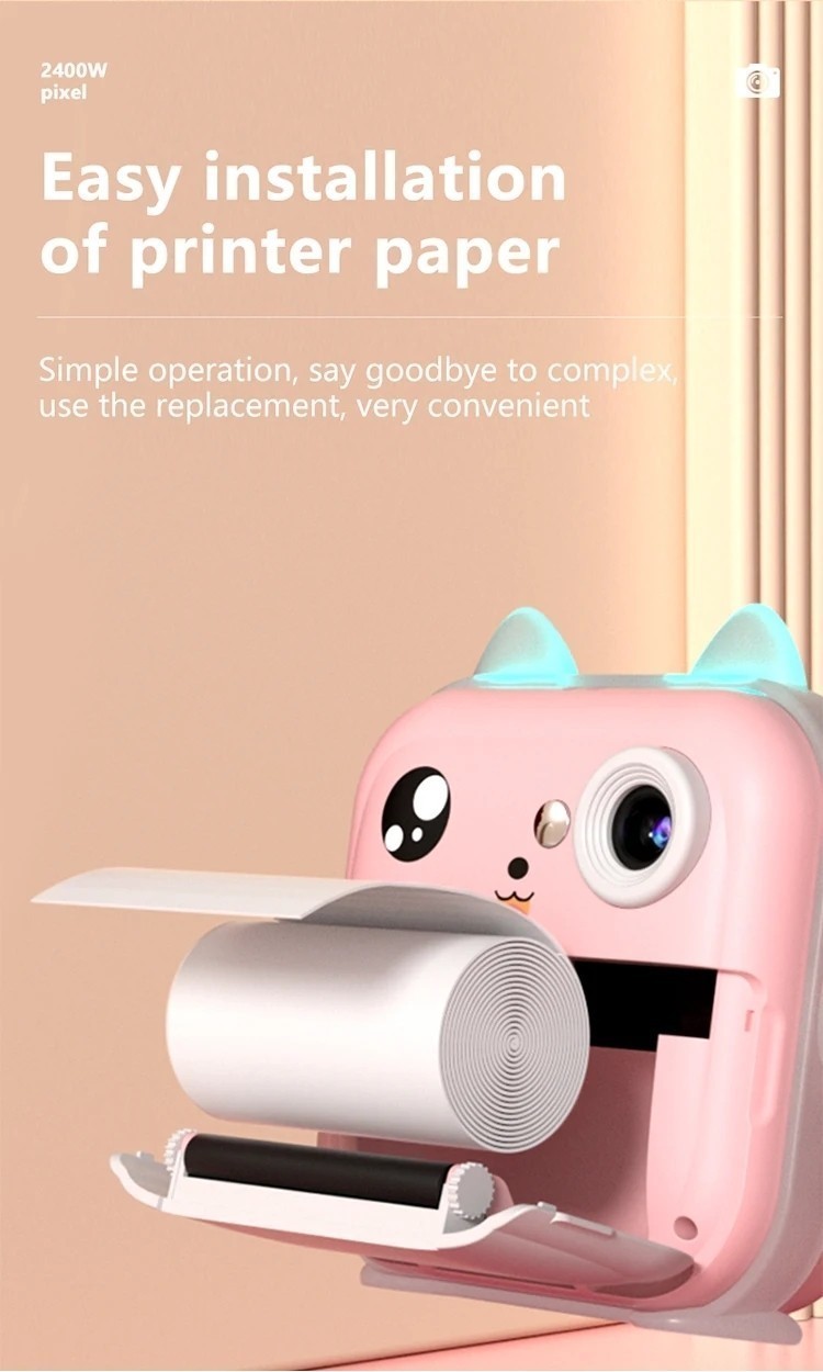 Instant Camera Printer Kids Q5 Inkless Kamera Photo Budak Video ...