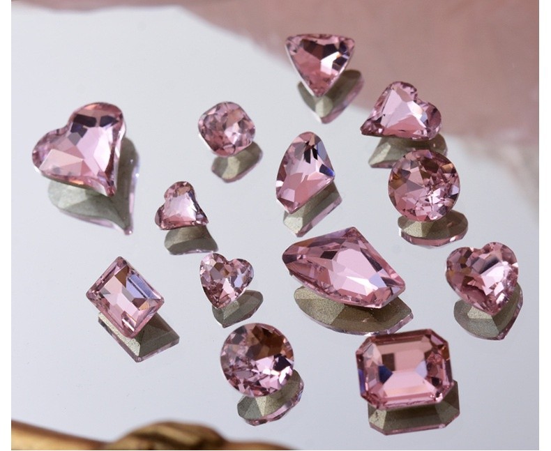 K9 AB Artificial Ploy with A Pink 3D Shape for Decoration of 10 Pieces ...