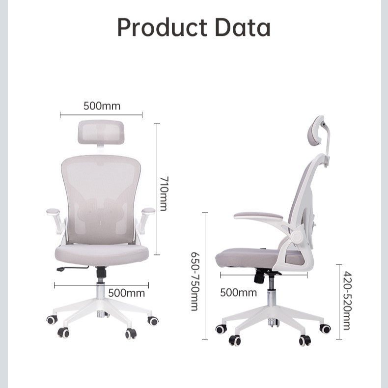 Deli Ergonomic Executive Chair Furniture Home Living Mesh Back Office ...
