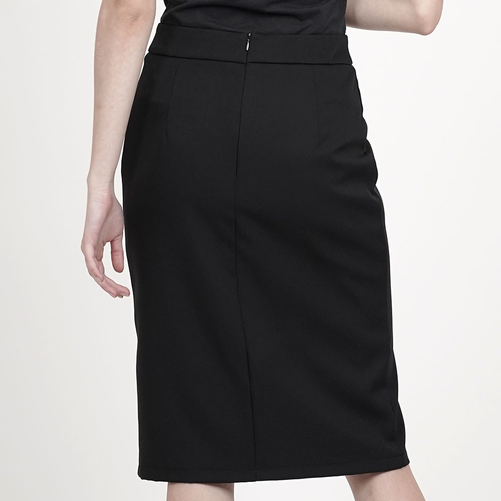 Nicole Exclusives High Waisted Straight Line Skirt (2 Color) | Shopee ...