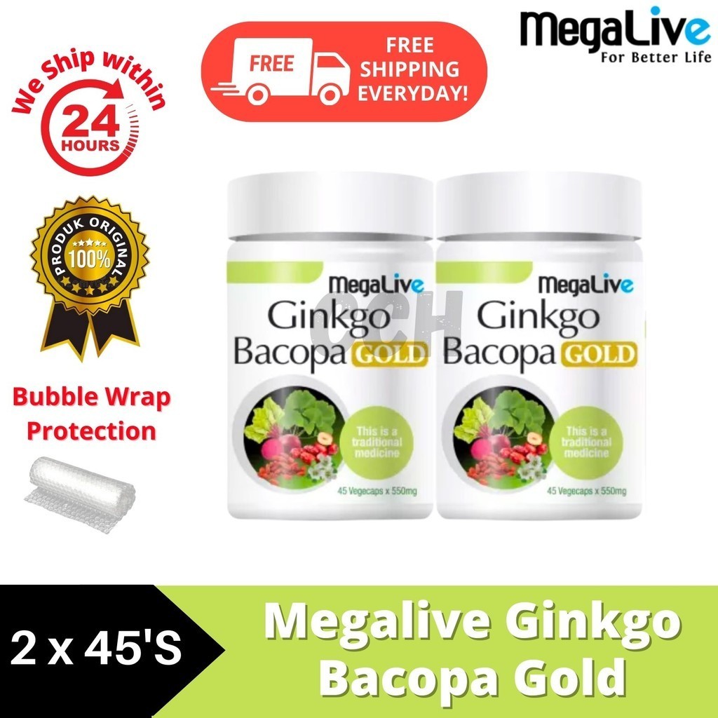 MegaLive Ginkgo Bacopa Gold (45's/2x45s) | Shopee Malaysia