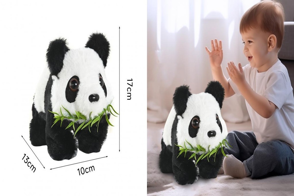 Dj Kids Panda Toy Realistic Panda Toy Interactive Electric Panda Plush ...