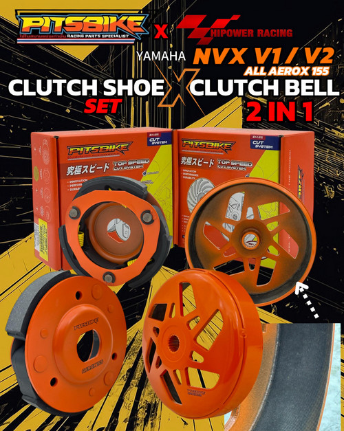AUTO CLUTCH SHOE + AUTO CLUTCH HOUSING PITSBIKE [ 2 IN 1 ] NVX 155 V1 ...