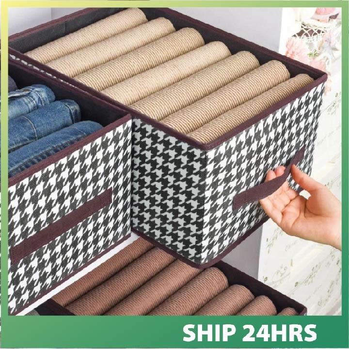 LHOME Foldable Storage Box Clothes Organizer Box Storage Basket Kotak ...