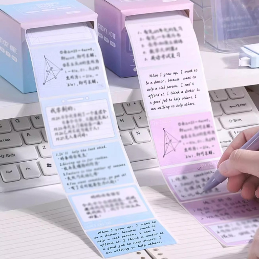 Sticky Note Stickers, Full Adhesive Labels Stickers Pull Out Boxes ...