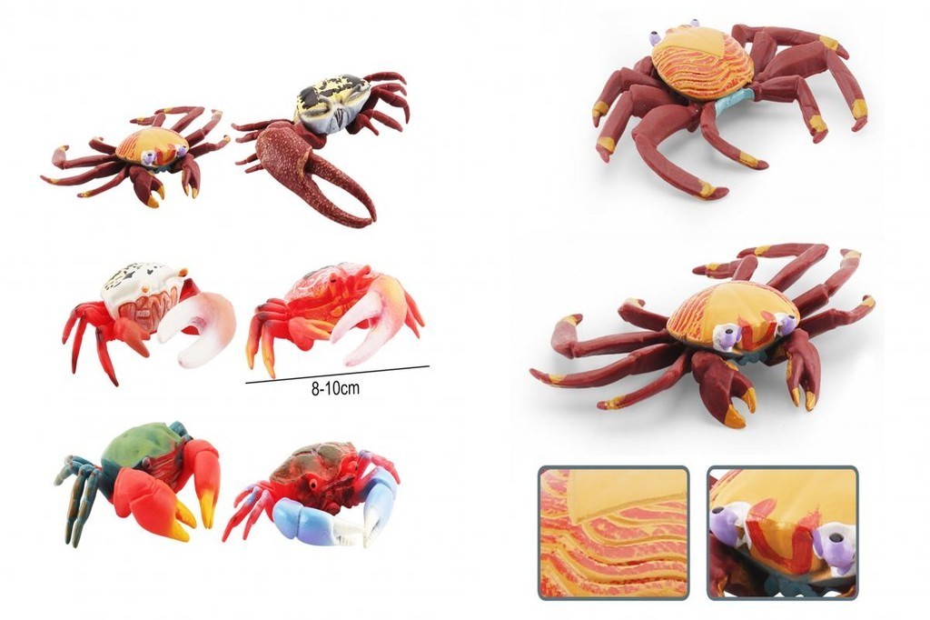 Yuxihon| Crab Figurine Simulated Fiddler Crab Sally Crabs Miniature ...