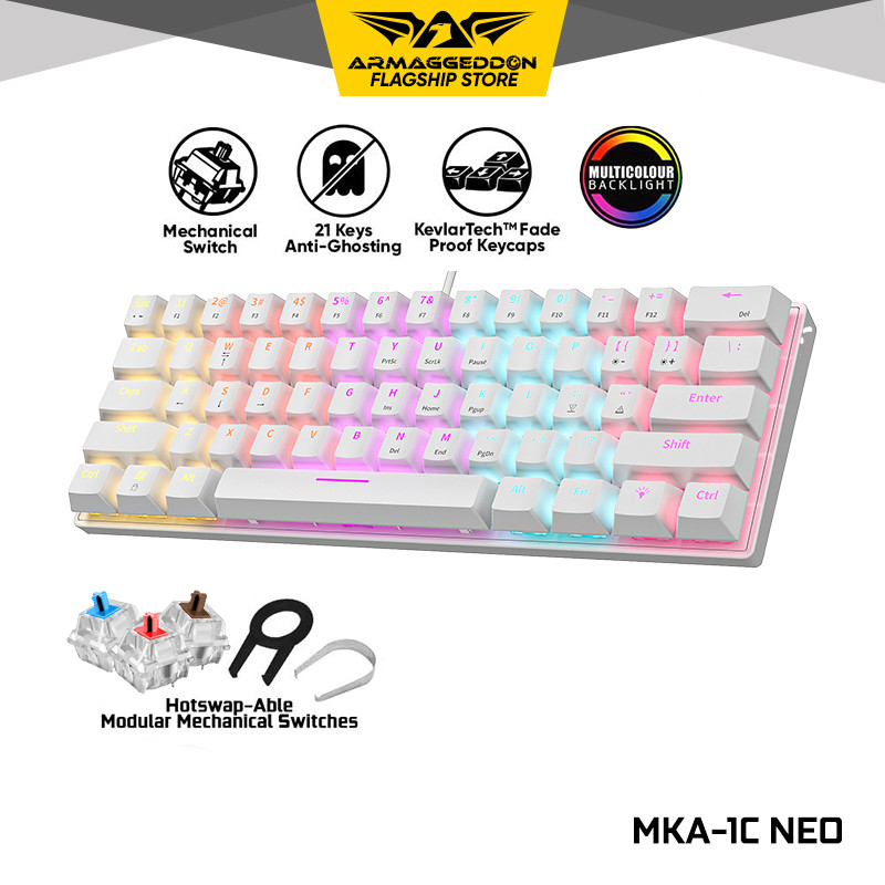 Armaggeddon MKA-1C Neo Psychswift LED Backlight Mechanical Gaming ...