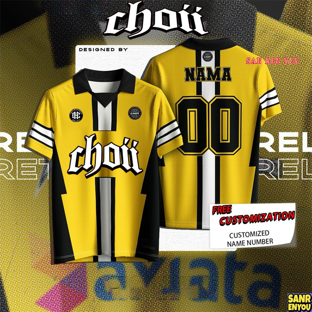 【free Custom & Namenumber】2024 choii Baju Tshirt Lelaki Thailand Viral ...