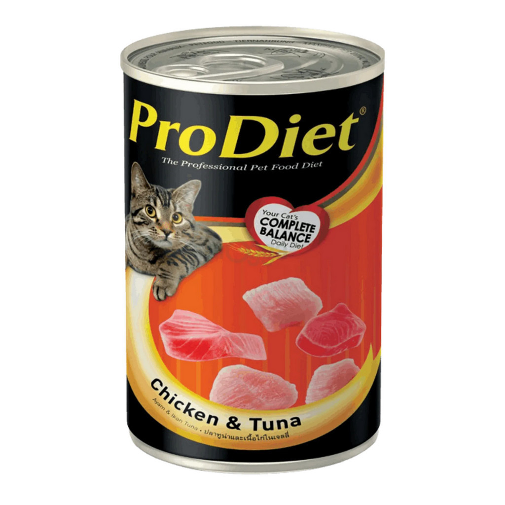 [400g] PRODIET CHICKEN AND TUNA | Makanan Kucing dalam Tin | Cat Food ...