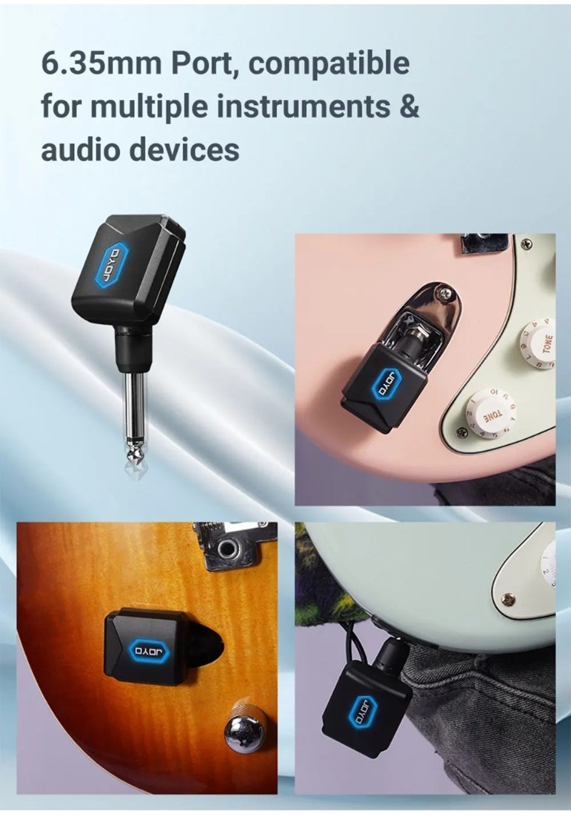 JOYO JW-06 Wireless Guitar System 5.8GHz Digital Wireless Guitar ...