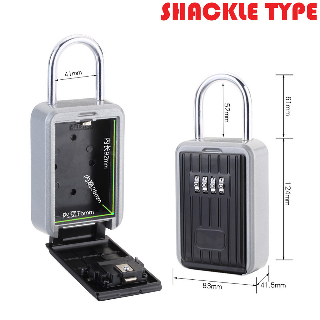 BESTLAHH Waterproof Numbering Wall Mount Key Safe Box Lock Key Storage ...