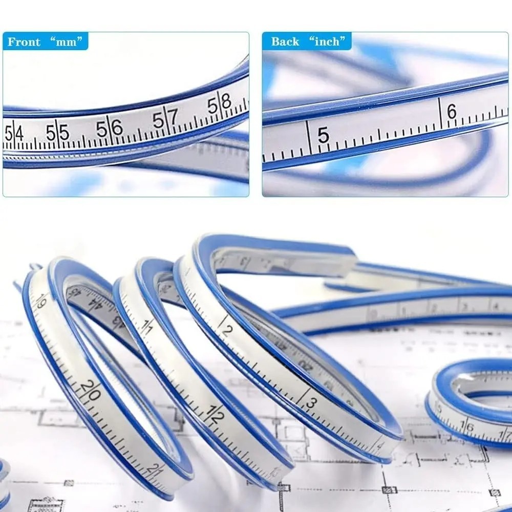 Multi-purpose Flexible Curve Sewing Ruler Snake Shaped Ruler Drafting ...