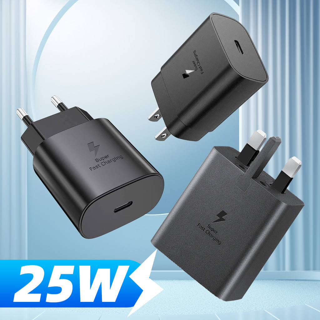 Pengecas 25W PD Charger For Samsung Galaxy S22 S21 S20 A71 A70 A50 ...