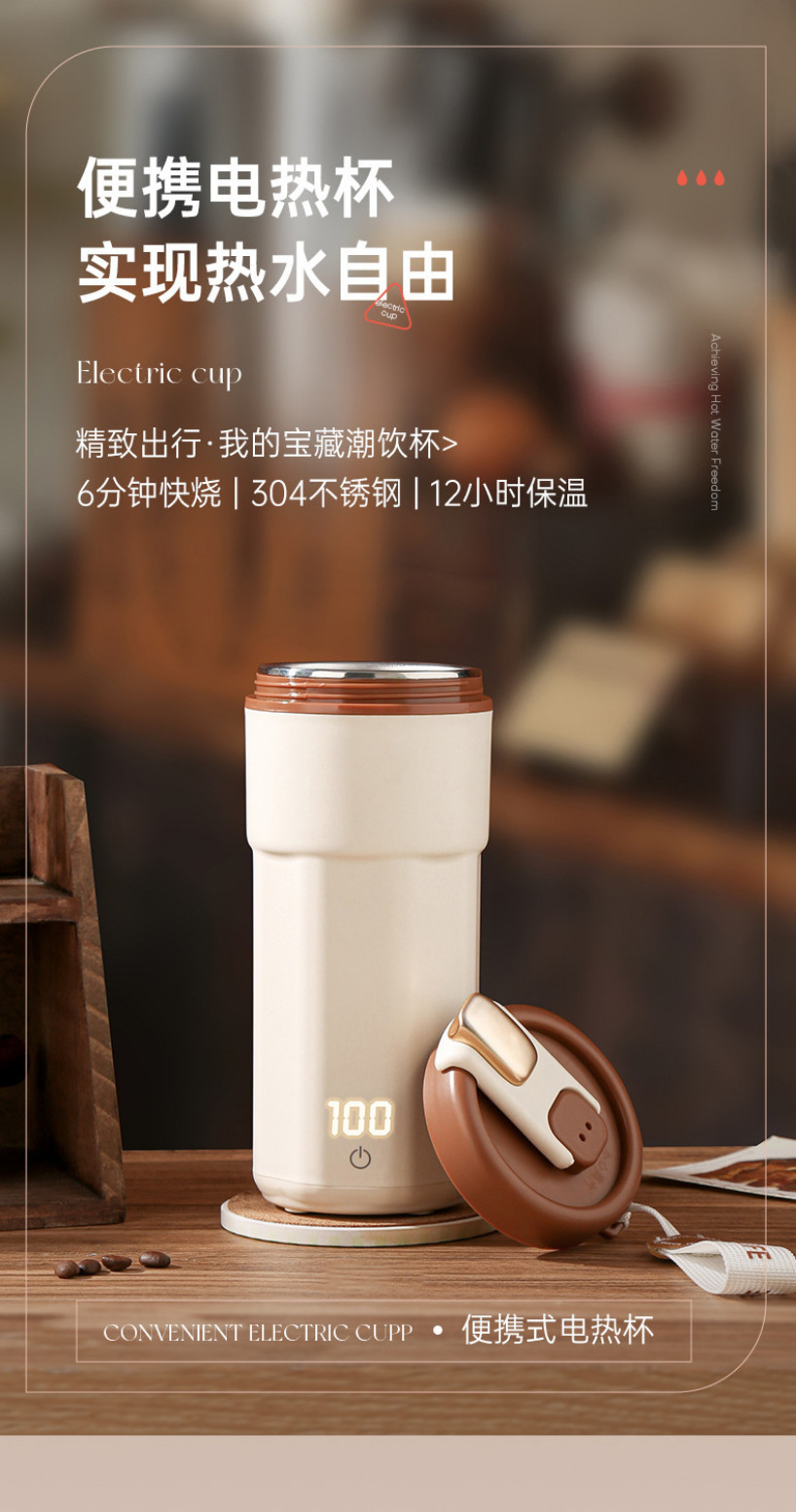 Malay Plug!! 300W Electric Kettle 500ml (220V+USB) Portable Travel 304 ...