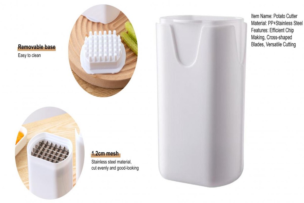 {bologna} French Fries Fruits Slicers Stainless Steel Chips Cutter ...