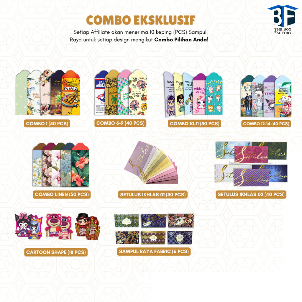 TBF EXCLUSIVE SAMPUL RAYA WITH BOX COMBO | Shopee Malaysia