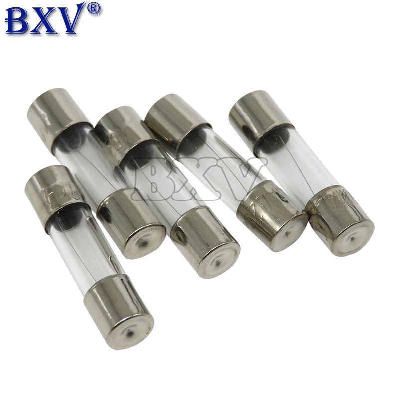 100PCS 5X20 GLASS FUSE TUBE 250V 0.1A ~ 25A 5*20 HIGH QUALITY FUSE 5*20 ...
