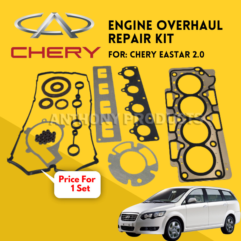 ORIGINAL Chery Eastar 2.0 Overhaul Repair Kit Engine Overhaul Gasket ...