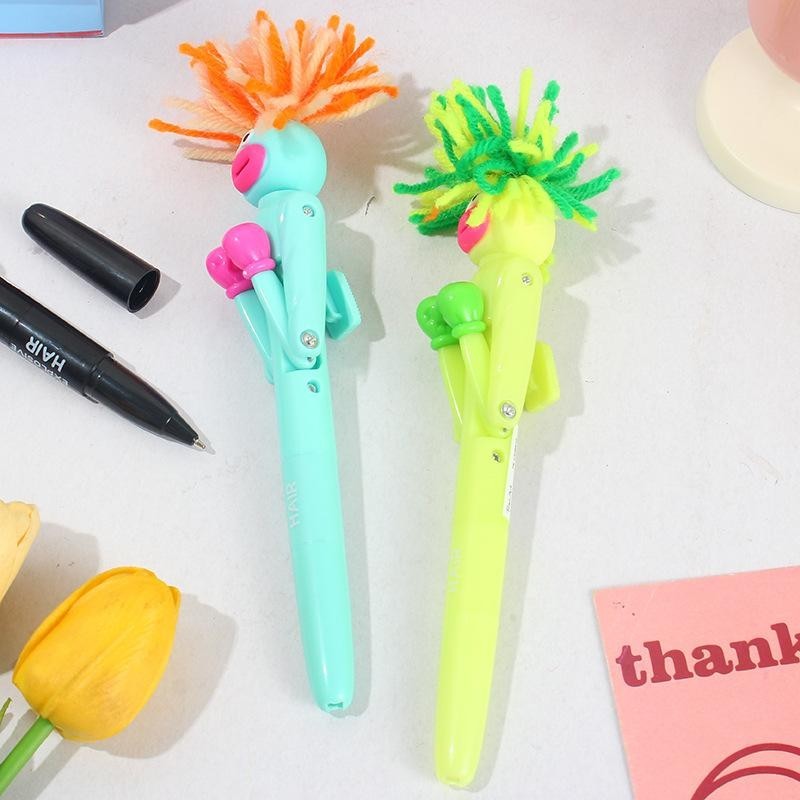 Creative Decompression Pen Explosive Hair Man Boxing Pen Student ...
