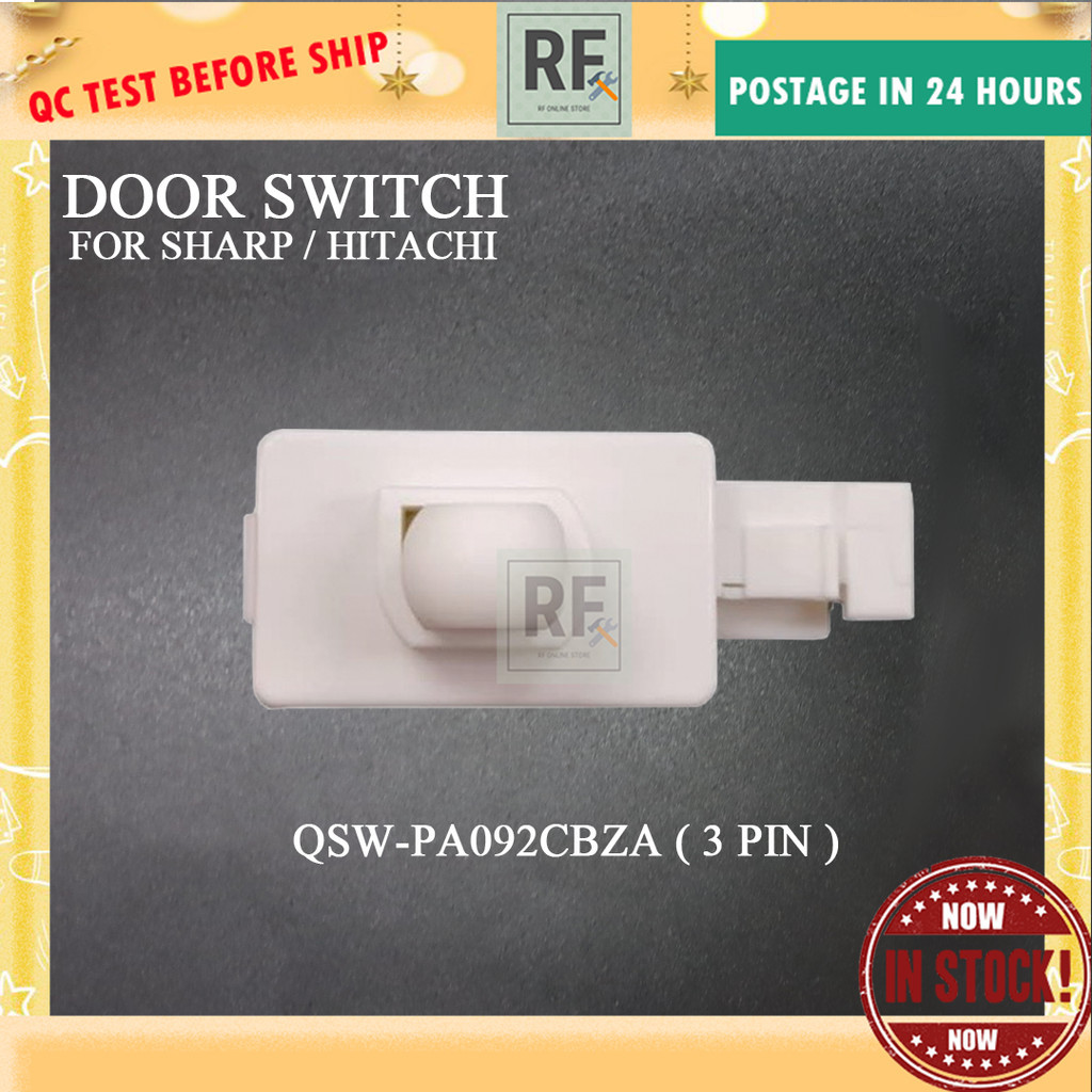 SHARP HITACHI 3 PIN REFRIGERATOR FREEZER FRIDGE FAN LIGHT SWITCH LIGHTING SWITCH DOOR SWITCH ...