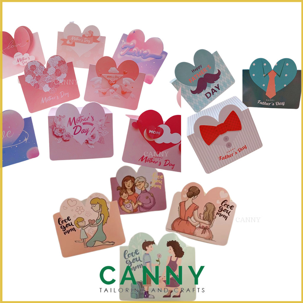 (10pcs) Kad Ucapan Hari Ibu Greeting Card Flower Thanksgiving / Happy ...