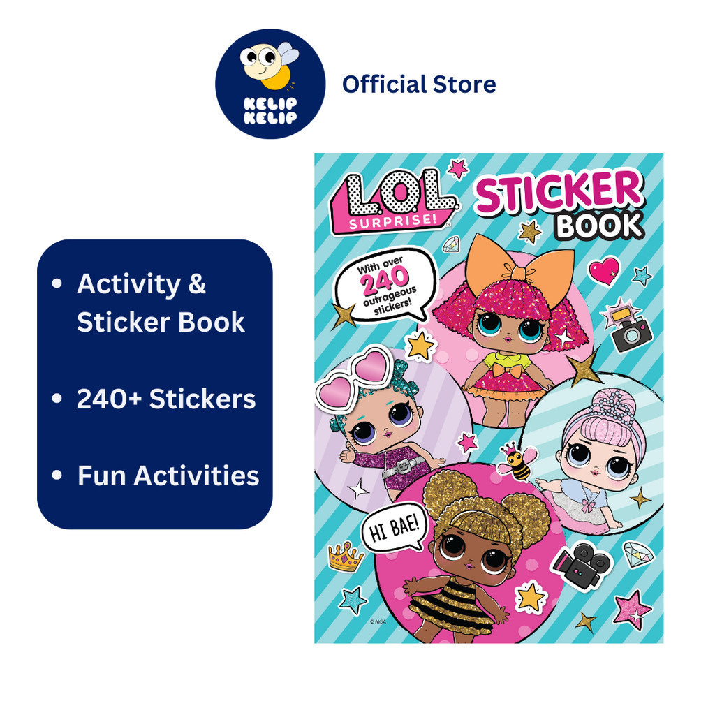 LOL Surprise Sticker Activity Book for Kids with Games Activities & Fun ...