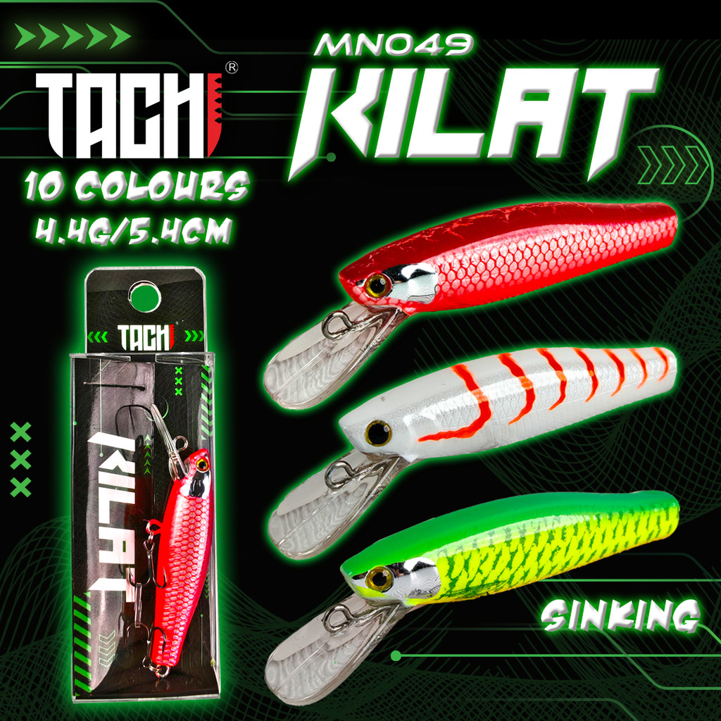 Gewang Minnow Umpan TACHI Kilat Sinking 5.4cm/4.4g Killer Fishing Lure ...