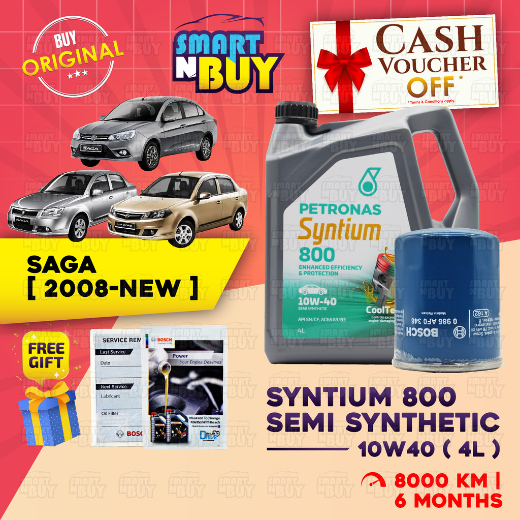 Petronas Engine Oil 10W40 Semi Synthetic Original Minyak Hitam Saga VVT ...