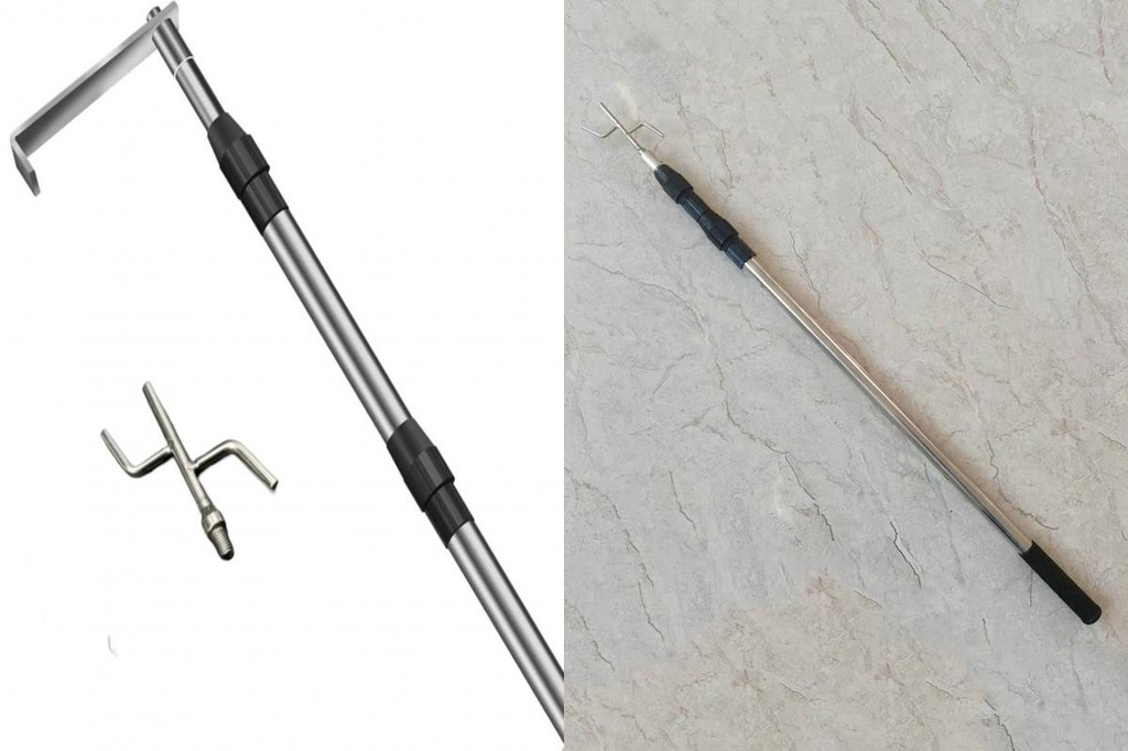 Extendable Reacher Tool Grabber Pole Tool Stainless Steel Telescopic ...