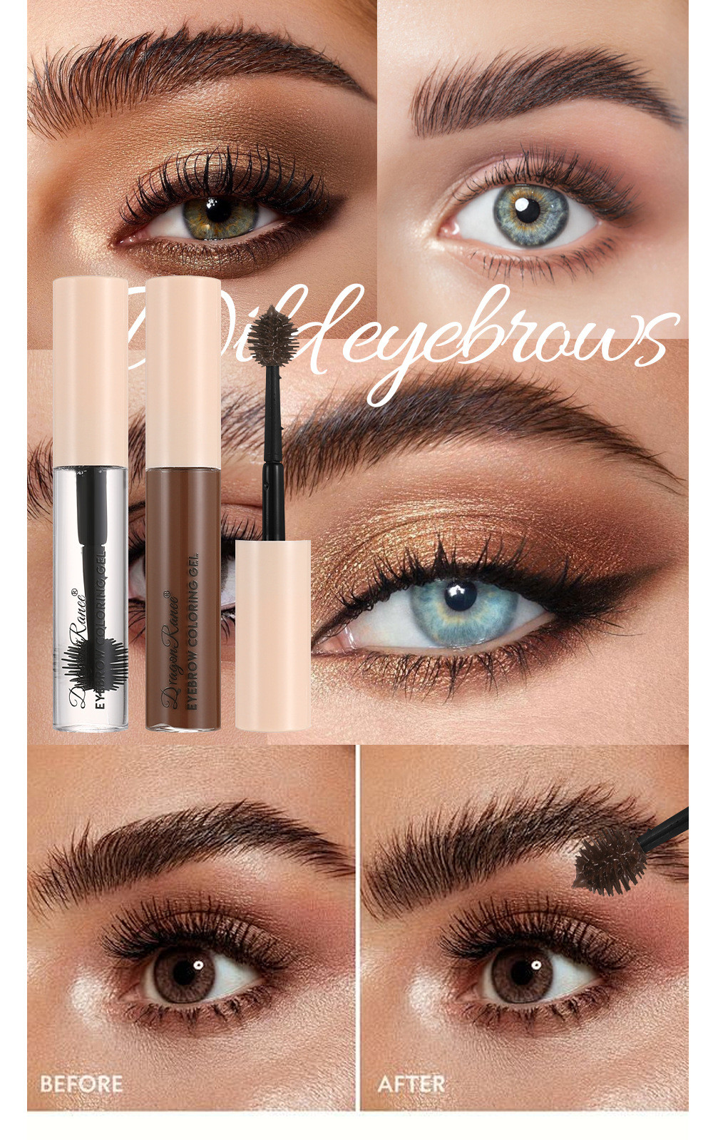 Dragon Ranee Stereoscopic Eyebrow Styling Gel Waterproof Eyebrow ...