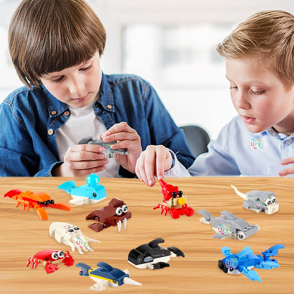 Moc 12in1 Ocean Marine Fish Animals Lobster Killer Whale Seal Ray ...