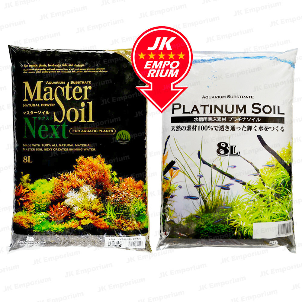 8L Jun Japan Master Soil Next Platinum Soil Powder Type Aquarium ...