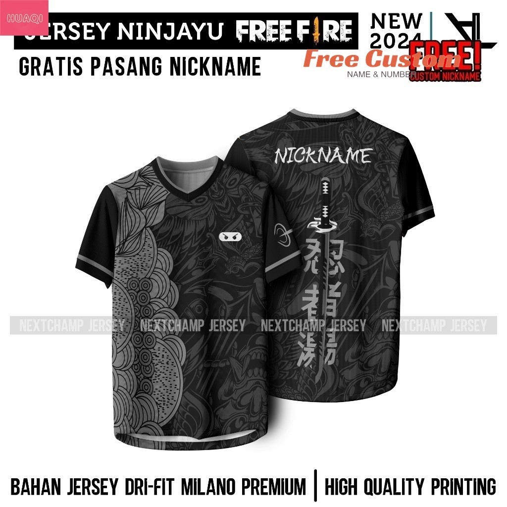 Jersey Ninjayu FF Latest Award 2024 Free Shooting Pair | Shopee Malaysia