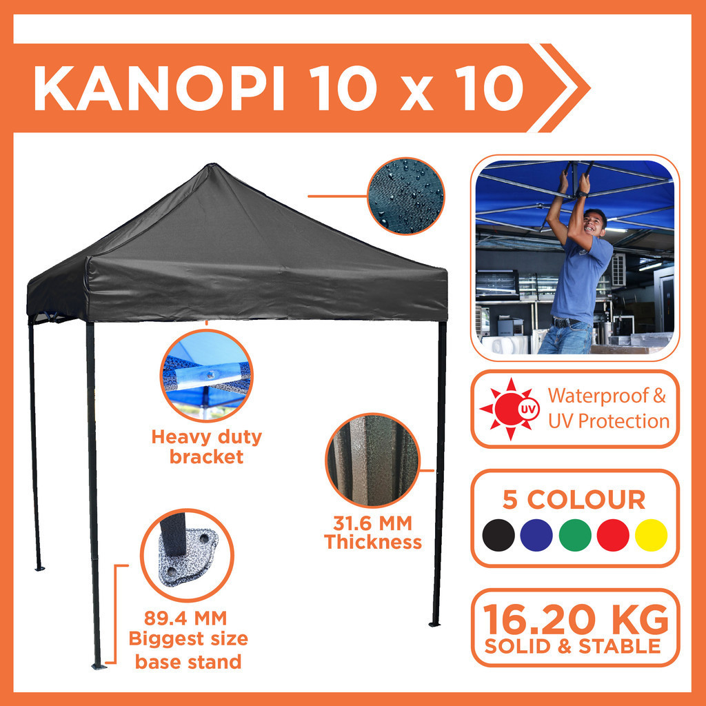 Bravo Canopy Kanopi 10x10 Canopy Canvas Khemah Niaga 10x10 Khemah Pasar ...