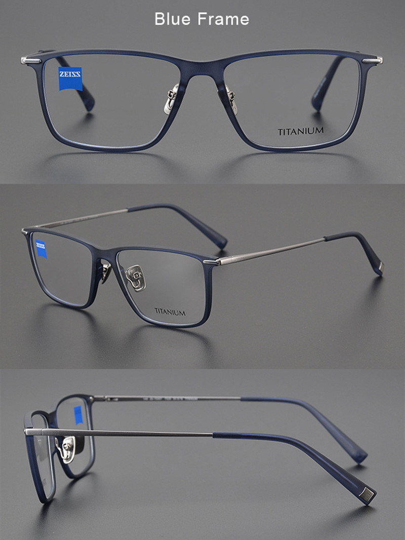 ZS75007 ZEISS Eyeglasses Frame Non-allergic Pure Titanium Leg Anti-skid ...