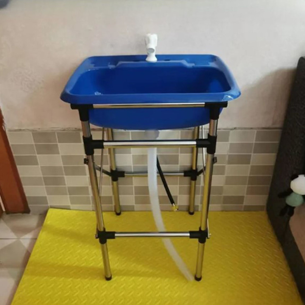 🇲🇾 IN STOCK💯Plastic Basin with Foldable Stand / Sinki Plastik Rack ...